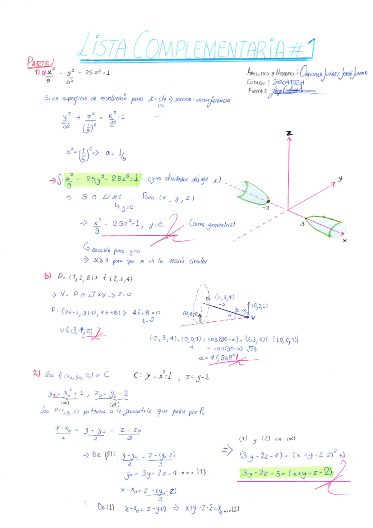 Lista Complementaria 01 - Matematica III - Studocu