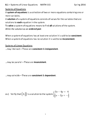 Math 115 Unit 3 Study Guide - Name: ________________________ Class ...
