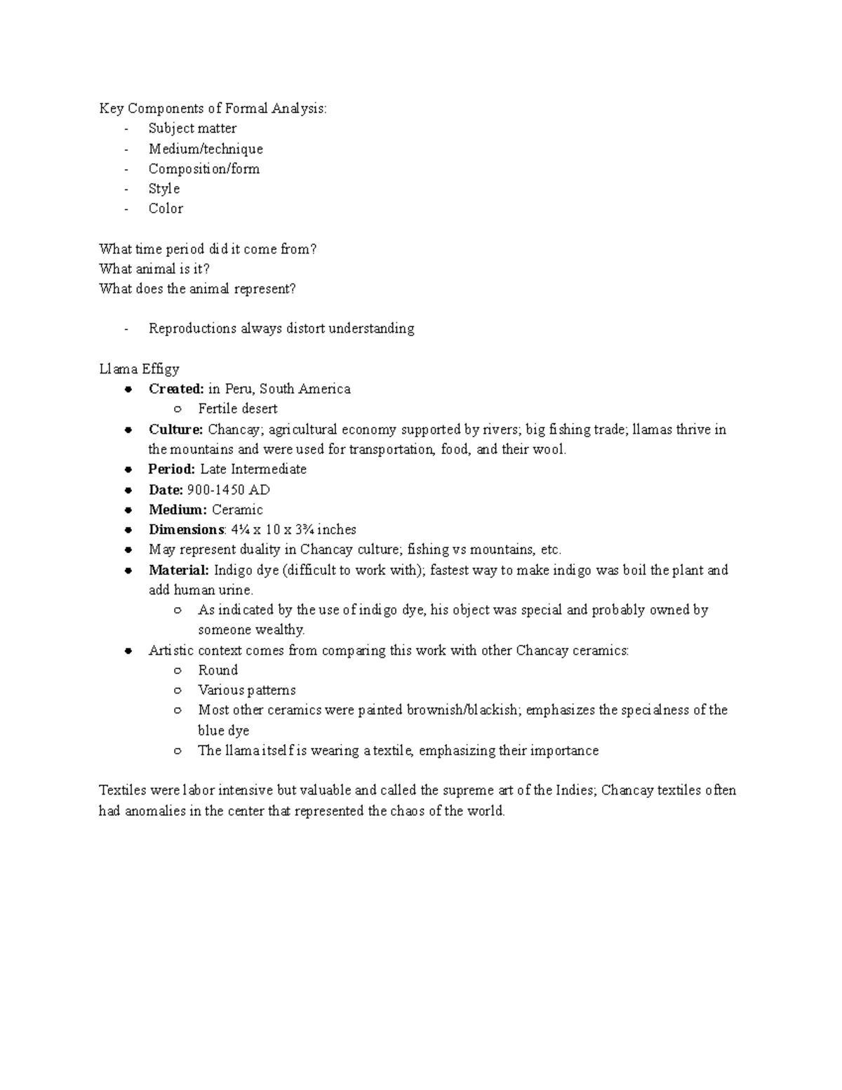 Arthis 101 - Introduction - Key Components of Formal Analysis ...