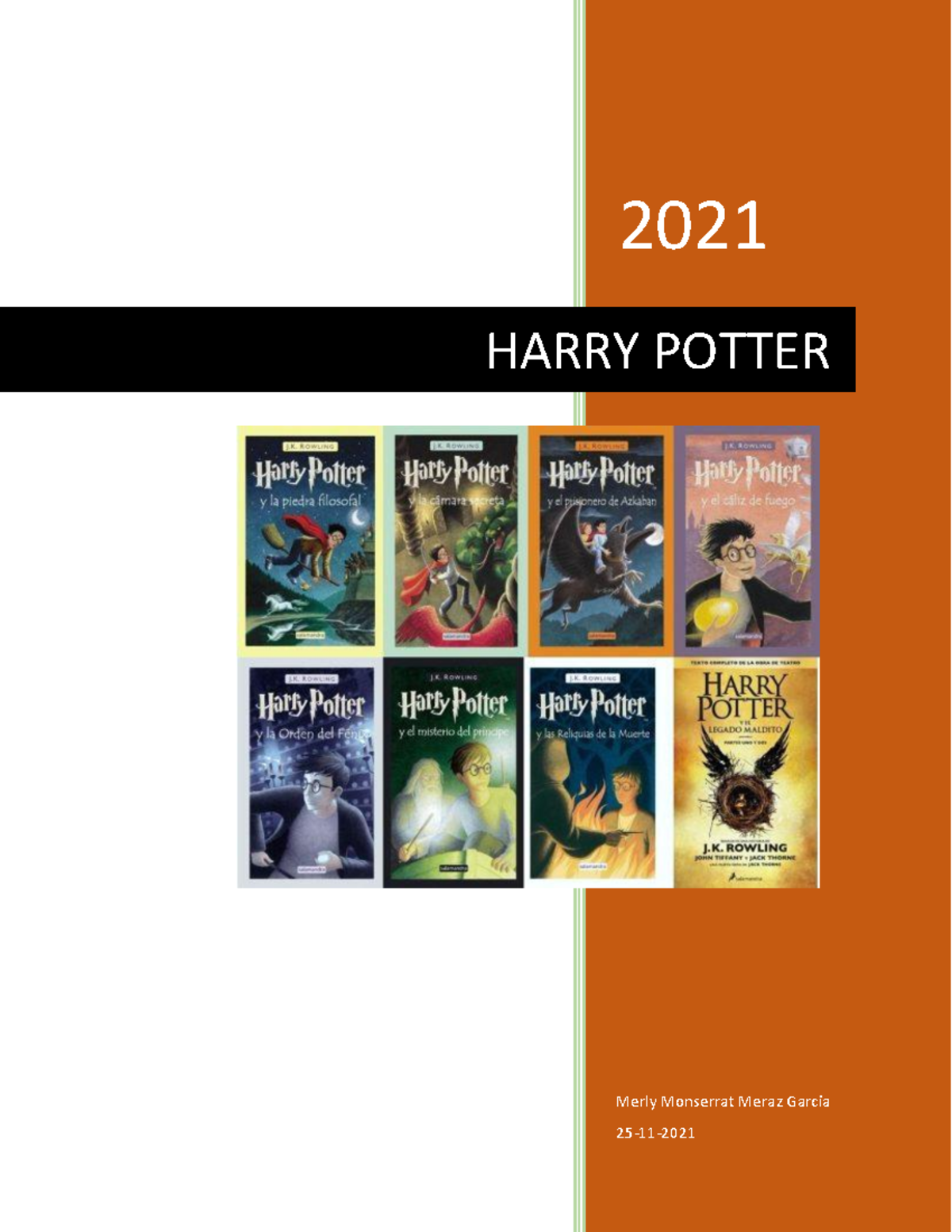 Resumen libros Harry Potter - 2021 Merly Monserrat Meraz Garcia 25-11 ...