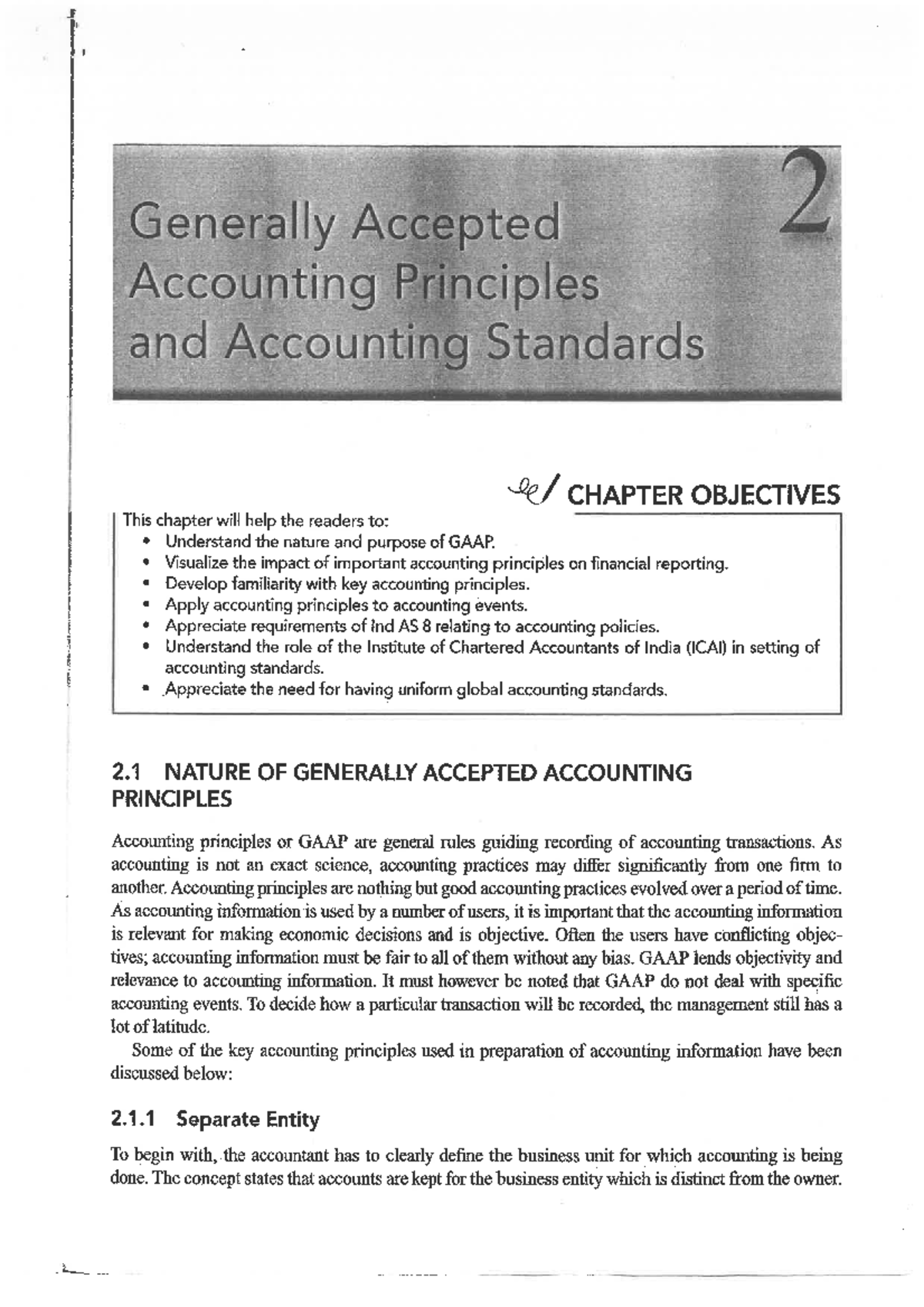 Ch-2- Generally Accepted Accounting Principles Accounting Standards ...