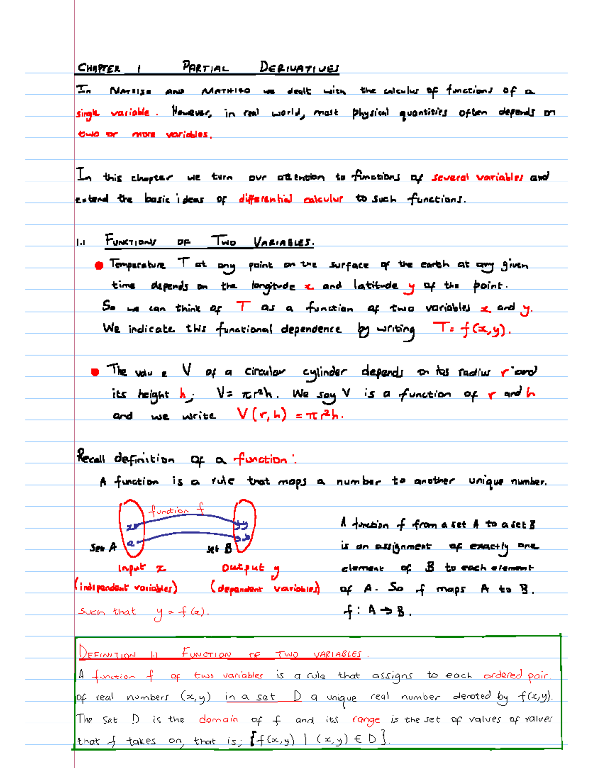 Lecture 1 - 2 - notes with good examples - MATH212 - Studocu