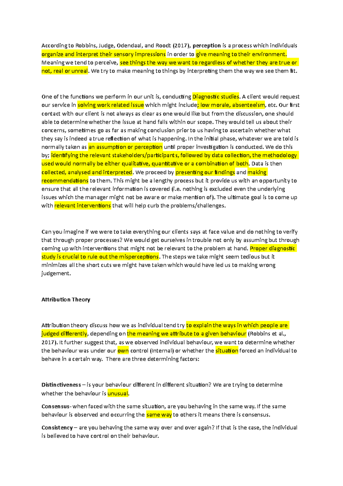 IOP2602 Chapter 3 - Perception and Individual decision making ...