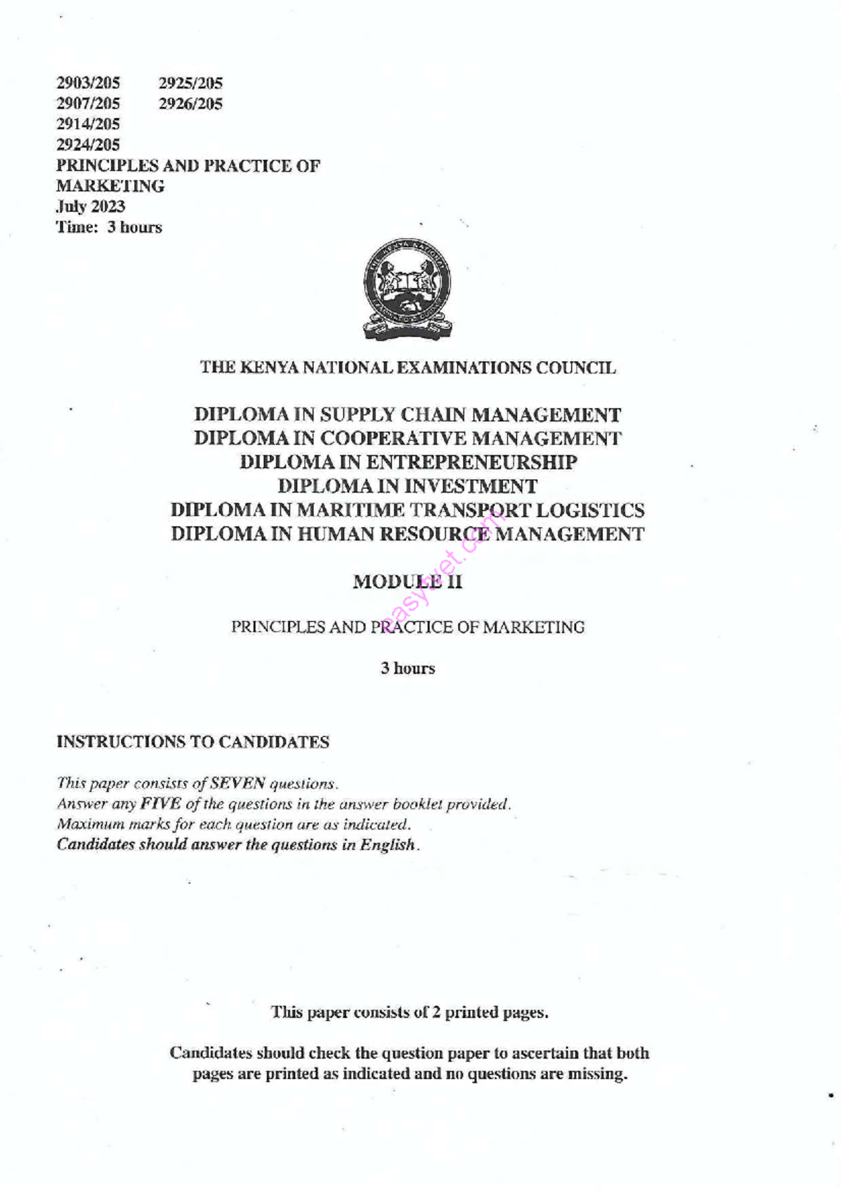 2023j - Purchasing and supplies - easytvet easytvet - Studocu