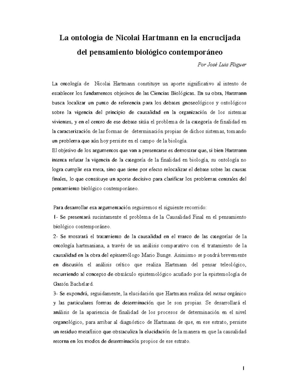 La ontolog Fliguer - La ontologÌa de Nicolai Hartmann en la encrucijada ...