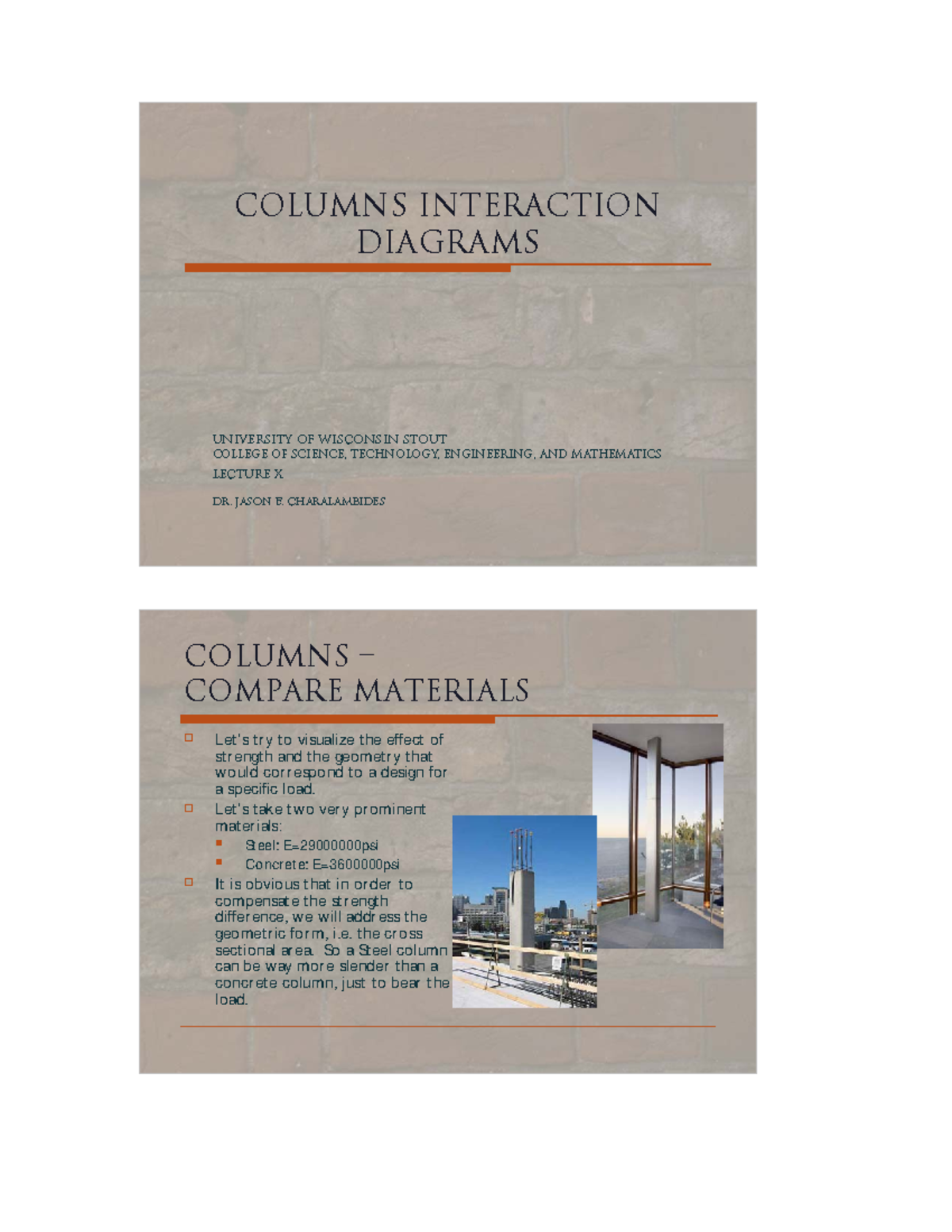 Lect10 columns interaction diagrams - `çäìãåë=fåíÉê~Åíáçå= aáÖêãë ...