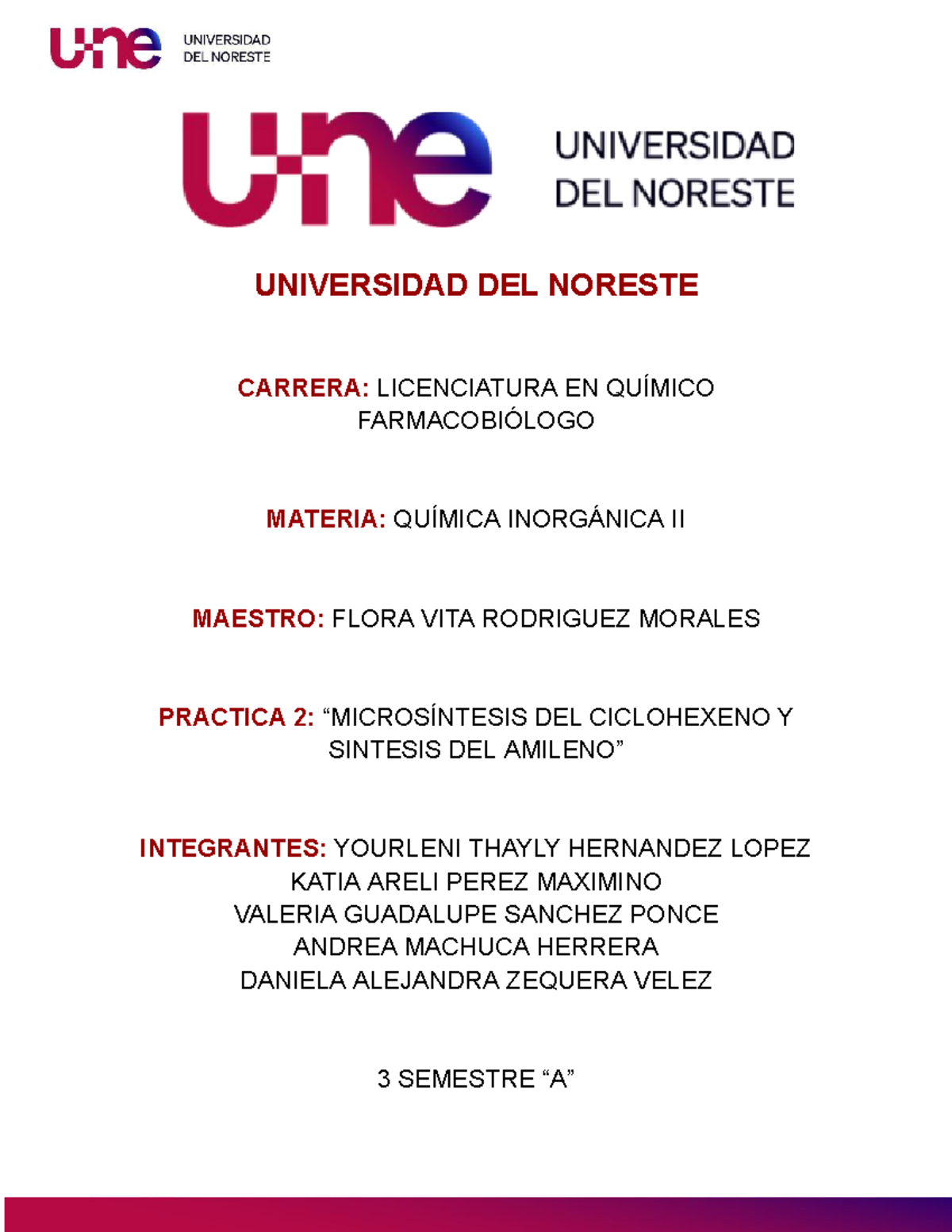 Reporte de Práctica 2 Microsíntesis del ciclohexeno y síntesis del ...