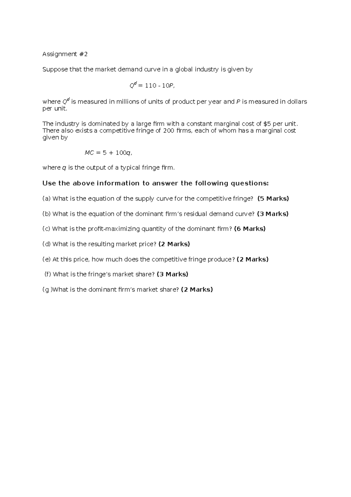 Level 300 Assignment 2 Assignment Suppose That The Market Demand level-300-assignment-2-assignment-suppose-that-the-market-demand