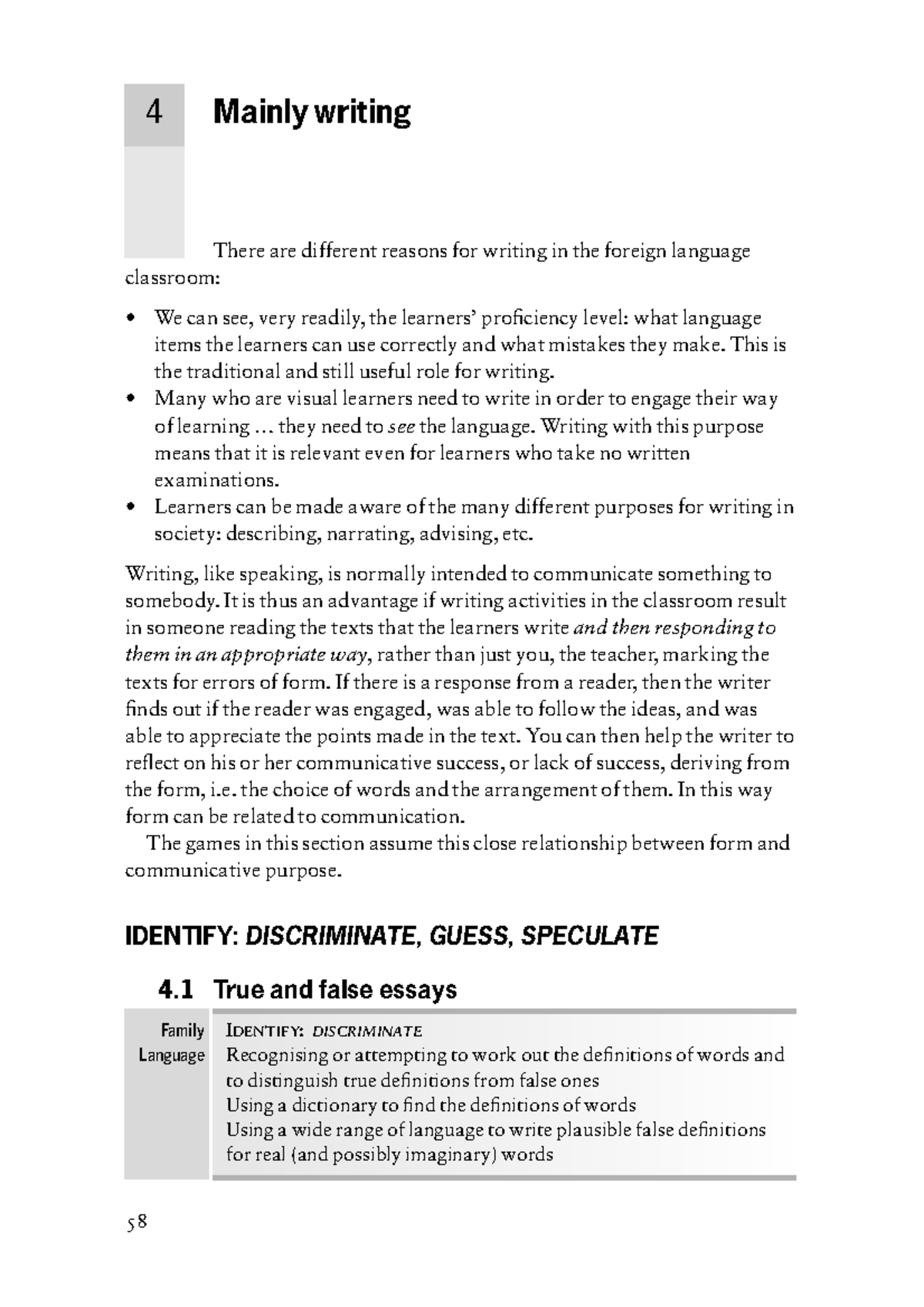 Activities for Writing with Procedure and Variations - 4 Mainly writing ...