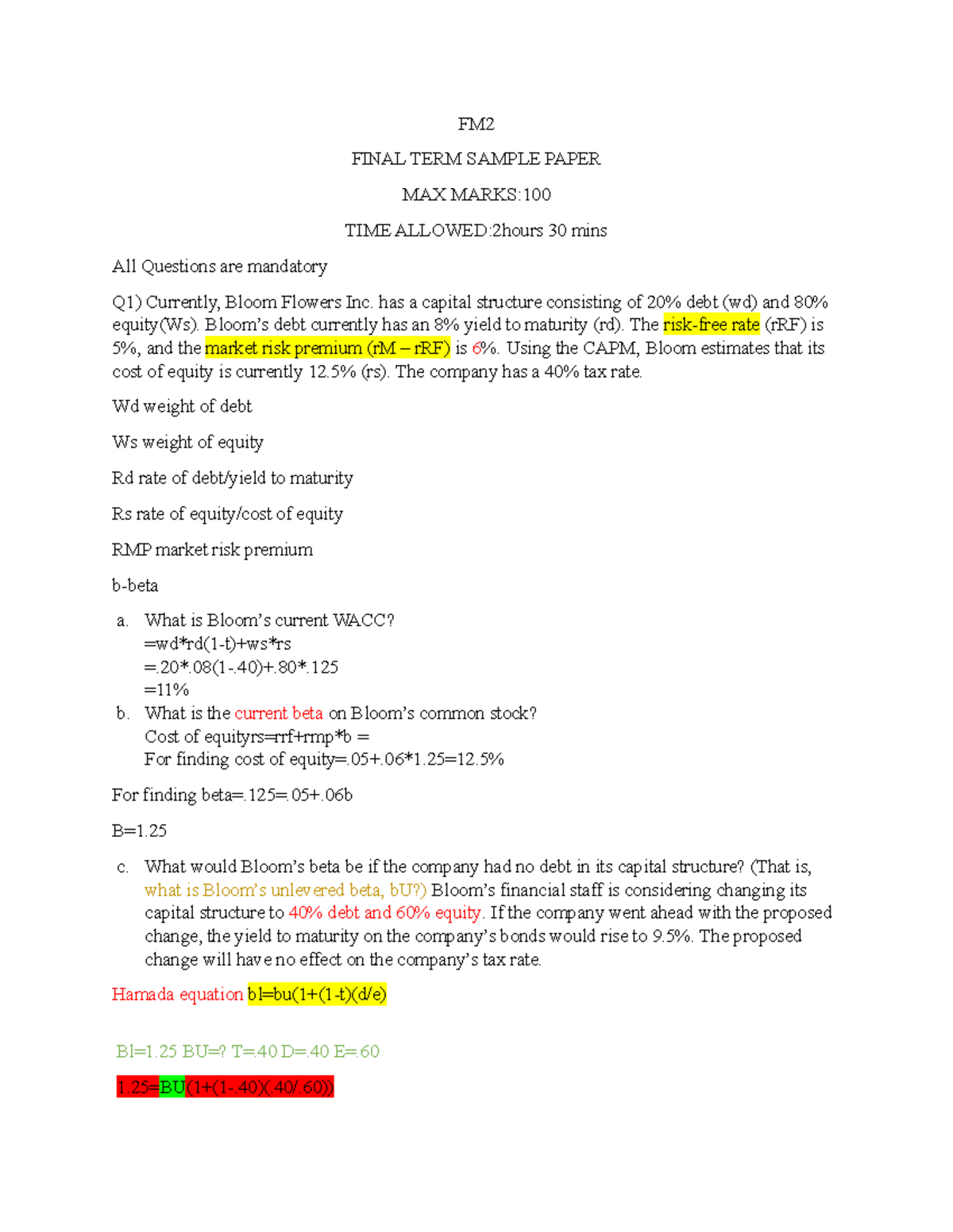 1639740100184 FM2 final sample - FM FINAL TERM SAMPLE PAPER MAX MARKS ...