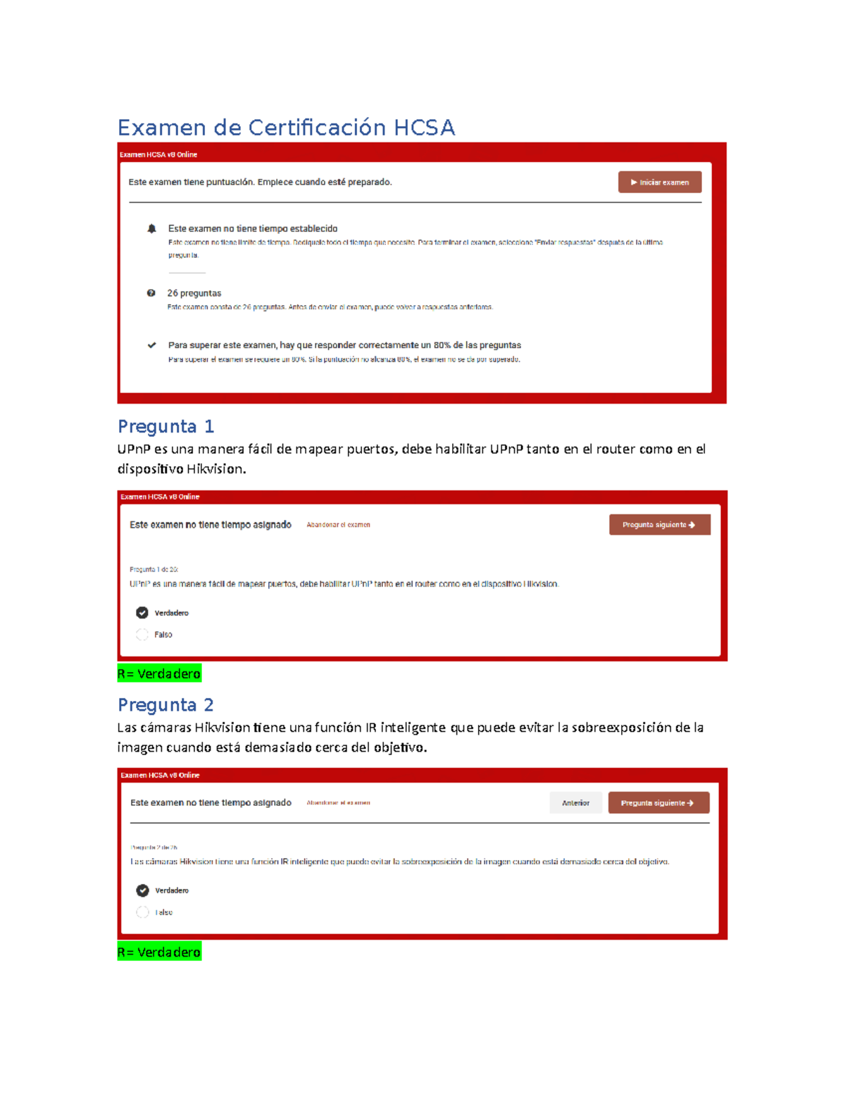 52007 2300 HCSA Certificacion Examen v2 96pts - Examen de Certificación ...