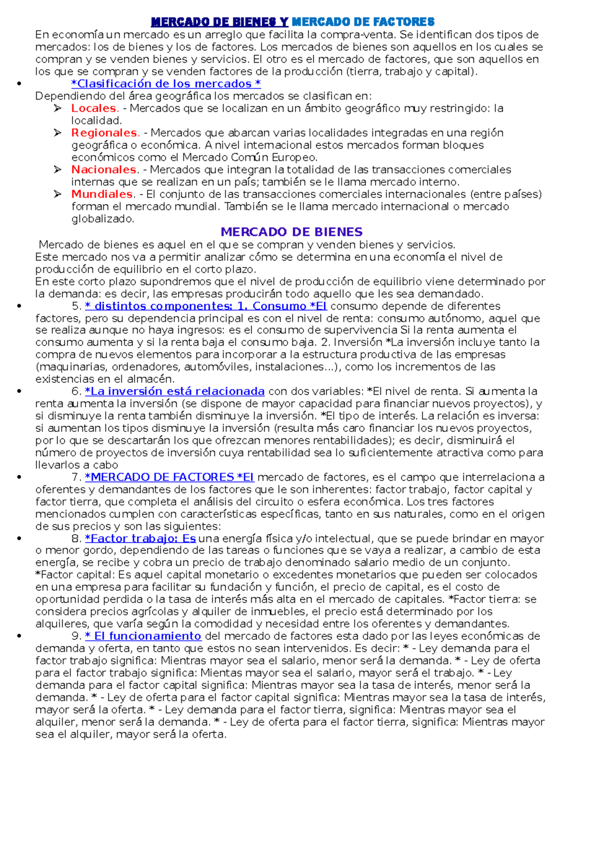 Mercado DE Bienes Y Servicios - MERCADO DE BIENES Y MERCADO DE FACTORES En economía un mercado ...