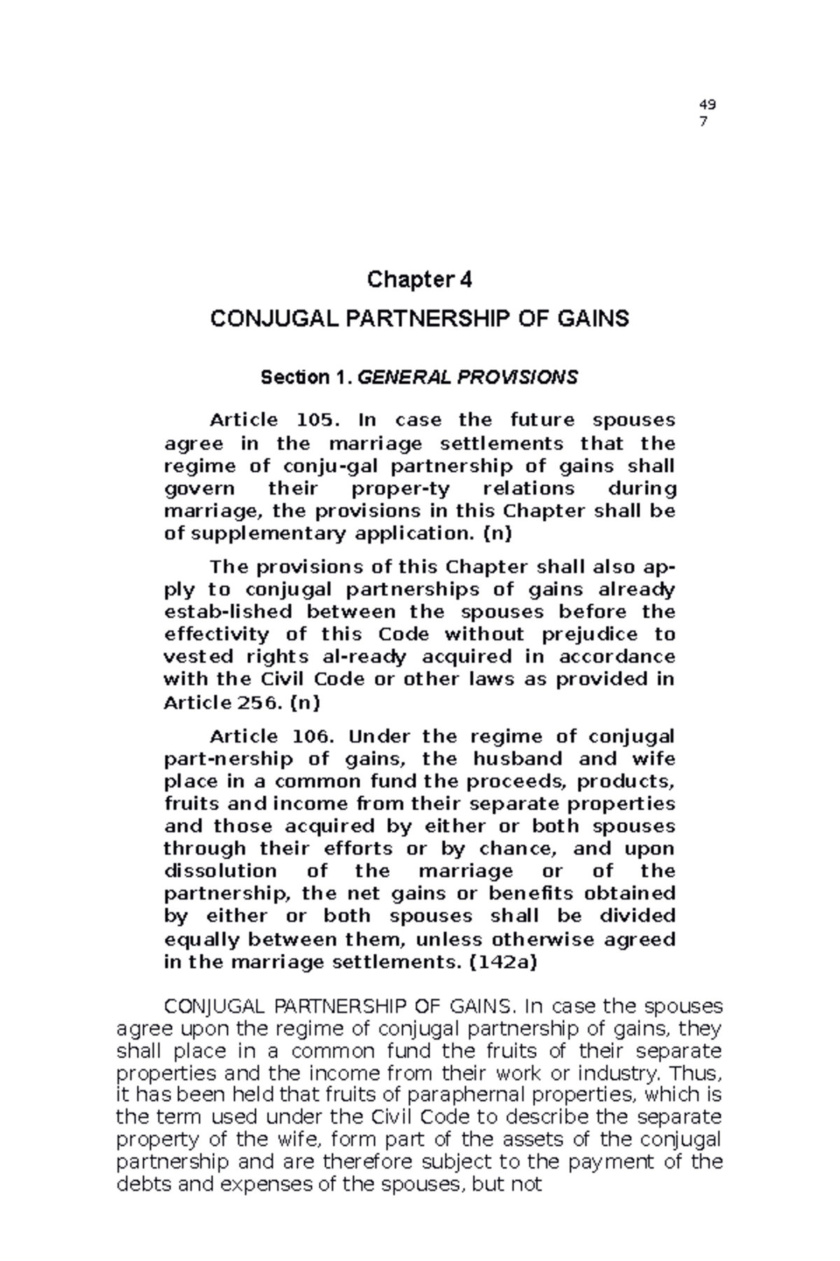 Test output 001 82-143 - GuideNotes - 49 7 Chapter 4 CONJUGAL ...