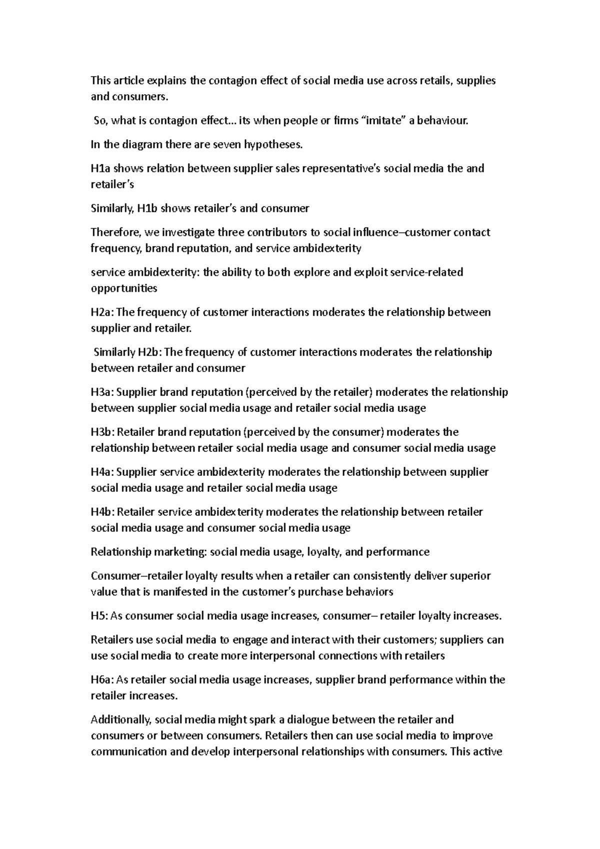 This article explains the contagion effect of social media use across ...