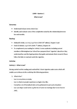 Legal Skills and Methods and Personal Academic Tutoring.Assessment ...