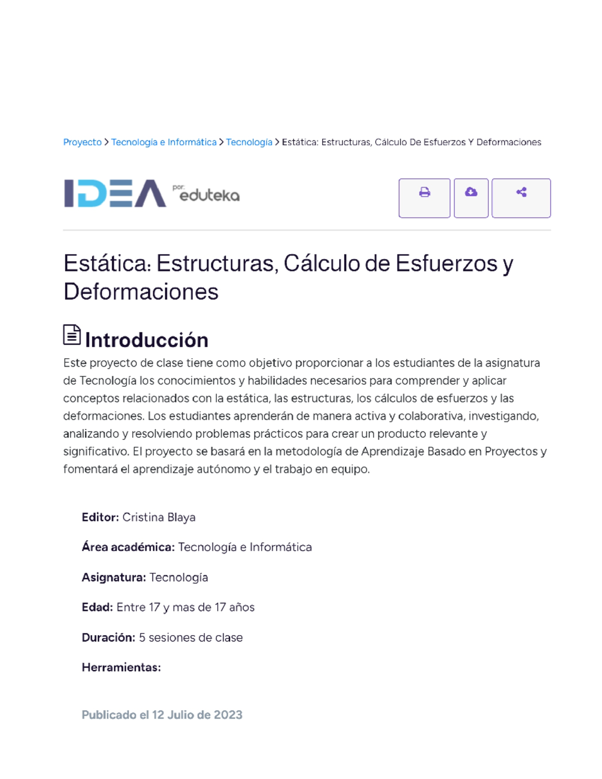 Estática Estructuras, Cálculo De Esfuerzos Y Deformaciones - Fisica I - Studocu
