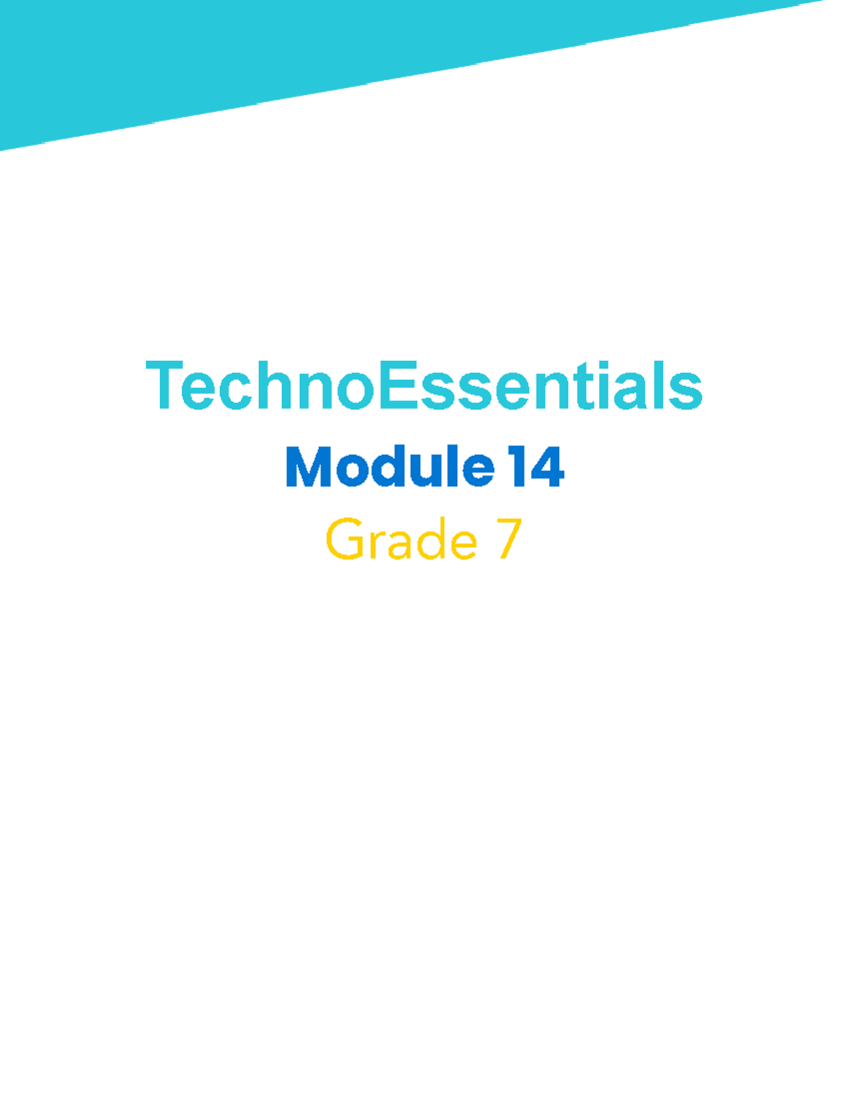 Techno Essentials-Module-14 -Back-at-One-Techno Kids-PH - TechnoEssentials Module 14 Grade 7 ...