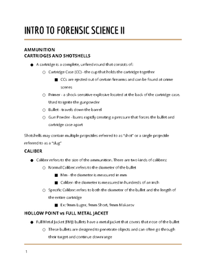 Fingerprints slides - INTRO TO FORENSIC SCIENCE II FINGERPRINTS ...