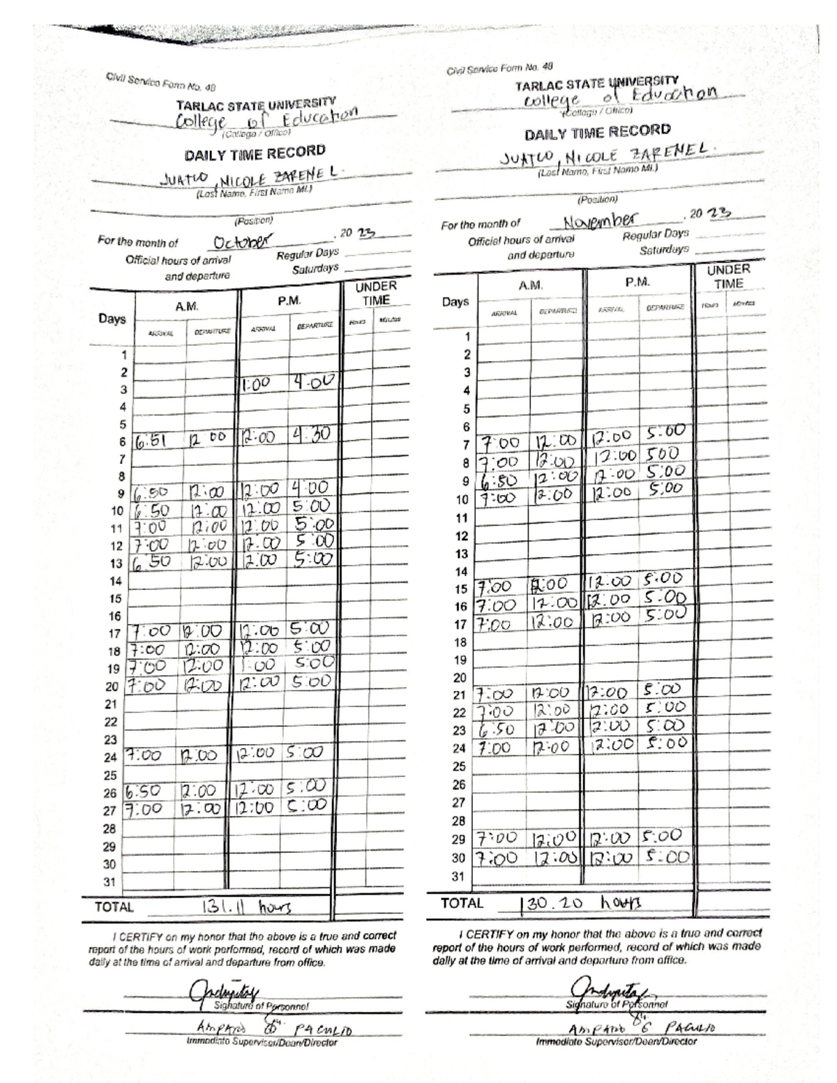 Dtr - dtr - BS Education - Studocu