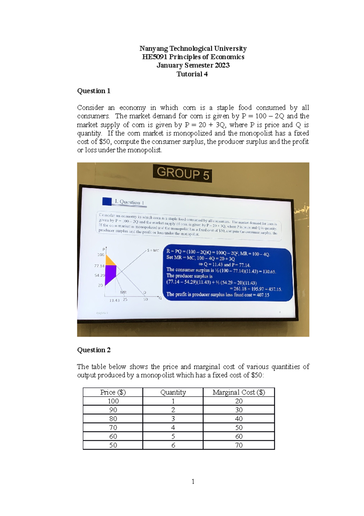 HE5091 Jan 2023 Tutorial 4.Student Version - Nanyang Technological ...