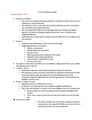 Con Law Final Outline - Summary Constitutional Law I - Con Law Final ...