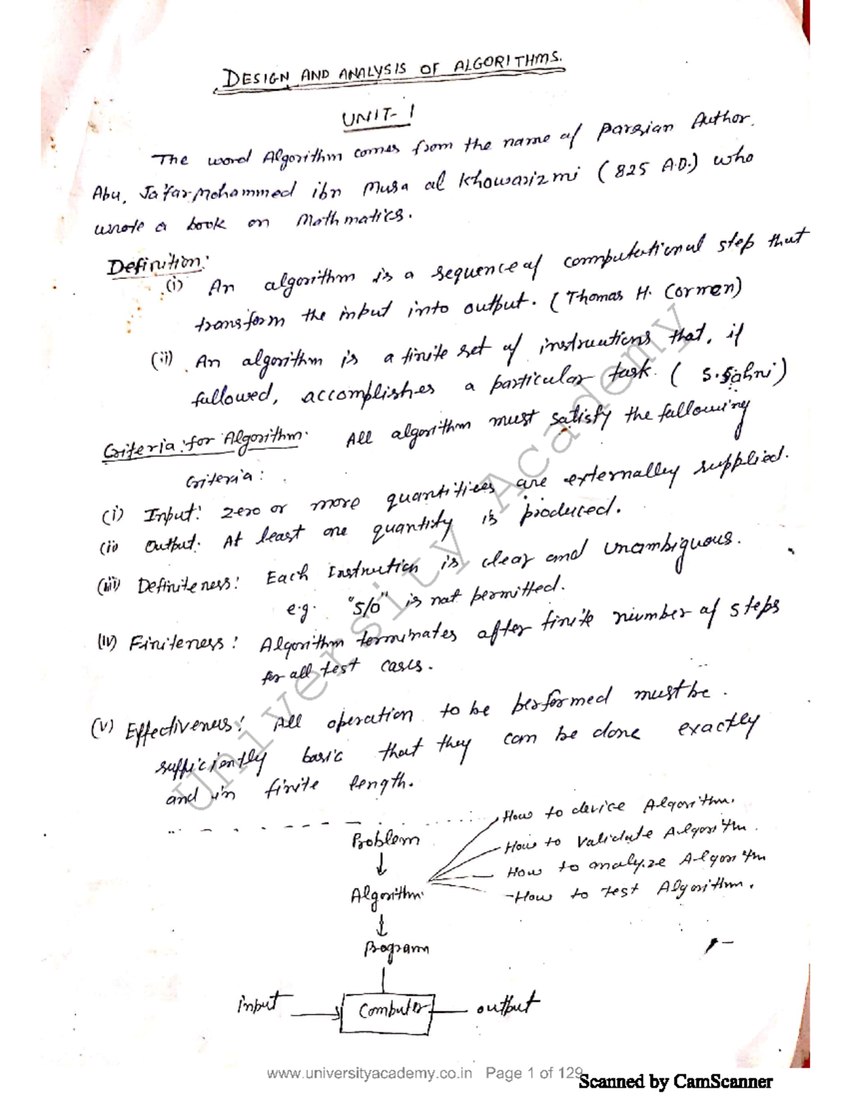 Daa - excellent - Computer Science SL - Studocu