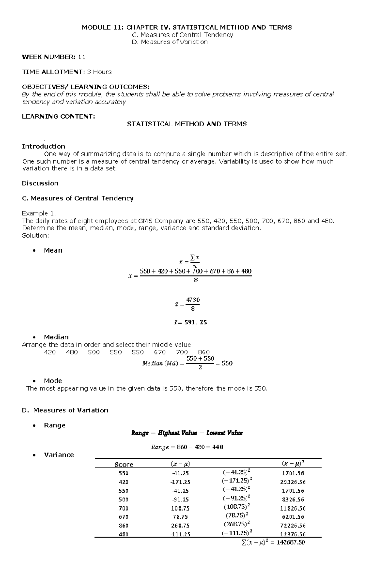 GEC 005 Module Week 11 - LECTURE NOTES FOR IN INFORMATION TECHNOLOGY ...