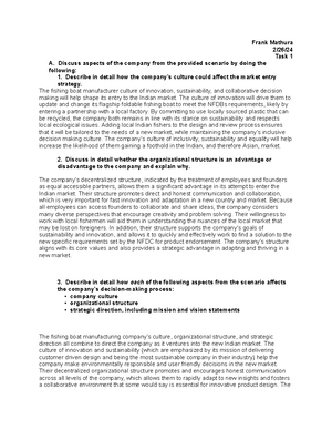 QBM1 TASK 1 Market Entry Overview - Your submission must be your ...