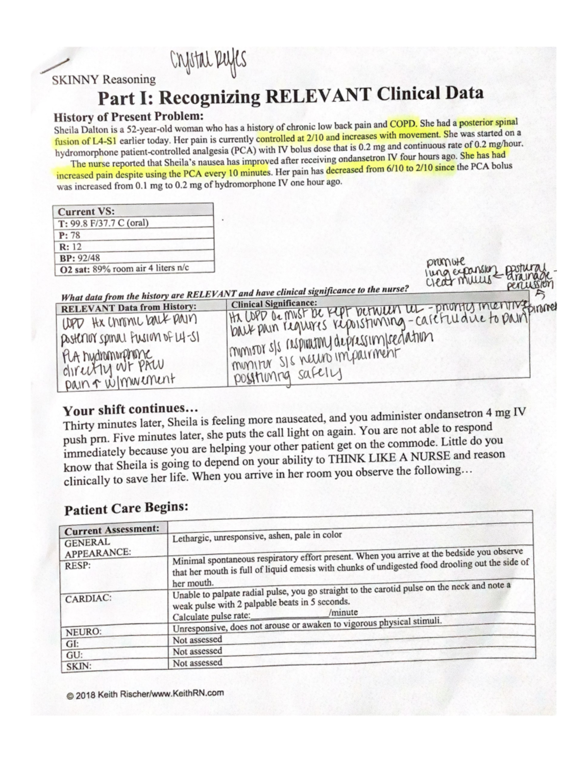 Skinny Reasoning - SIM lab - Chystal Reyes SKINNY Reasoning Part I ...