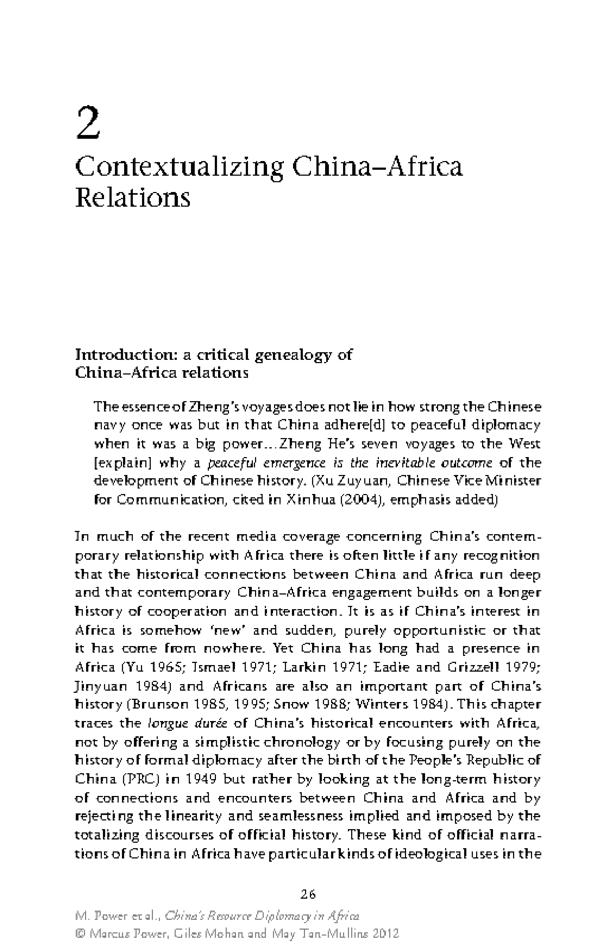 ECONOMIC GLOBALISATION - 26 Introduction: a critical genealogy of China ...