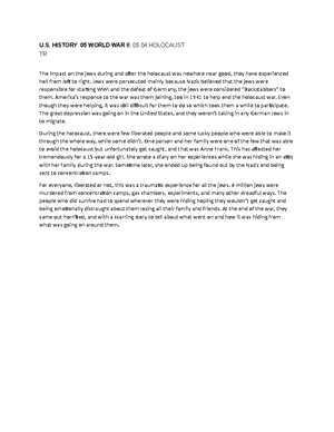 War Ends Assignment U.S History assignment - V21 - Studocu