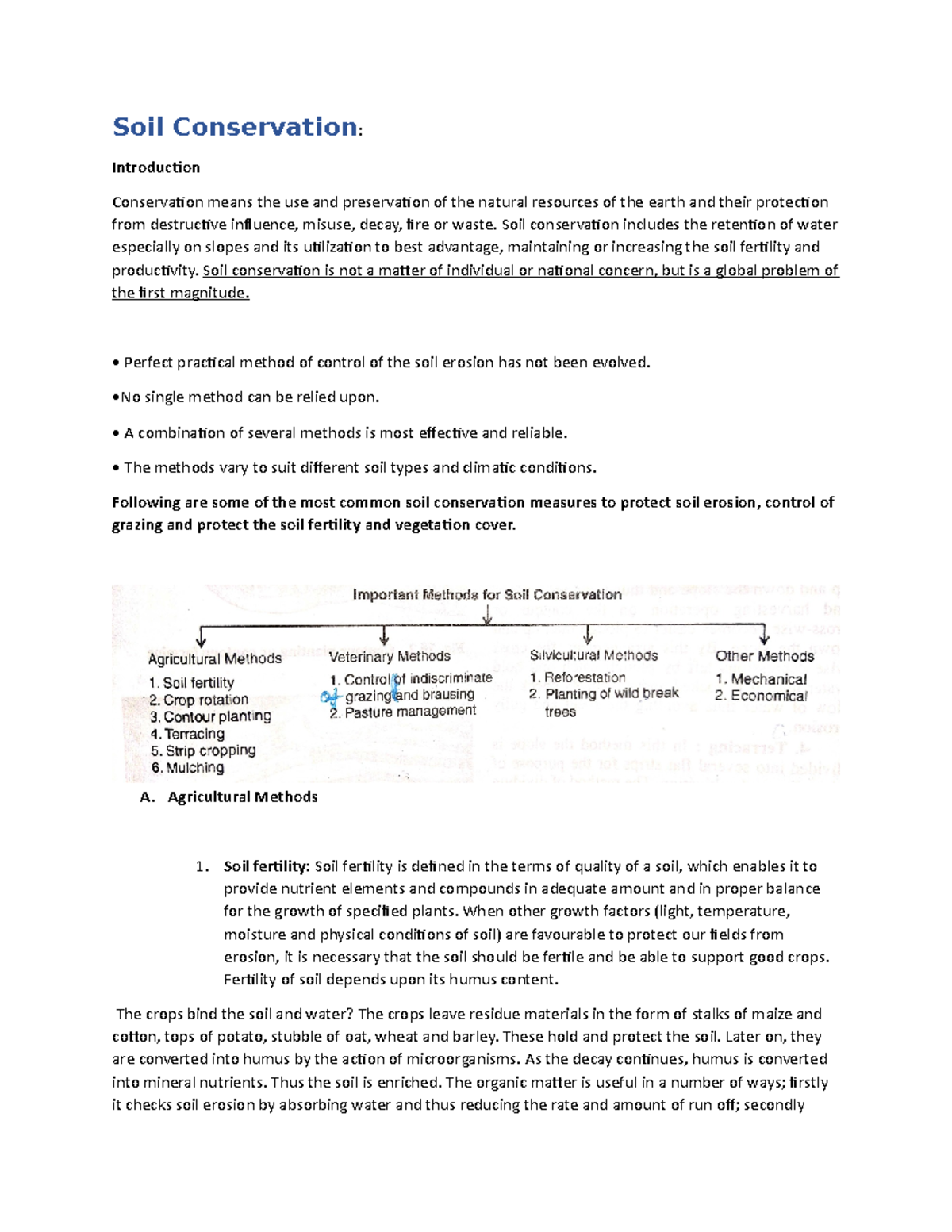 Soil Conservation - Soil Conservation: Introduction Conservation means ...