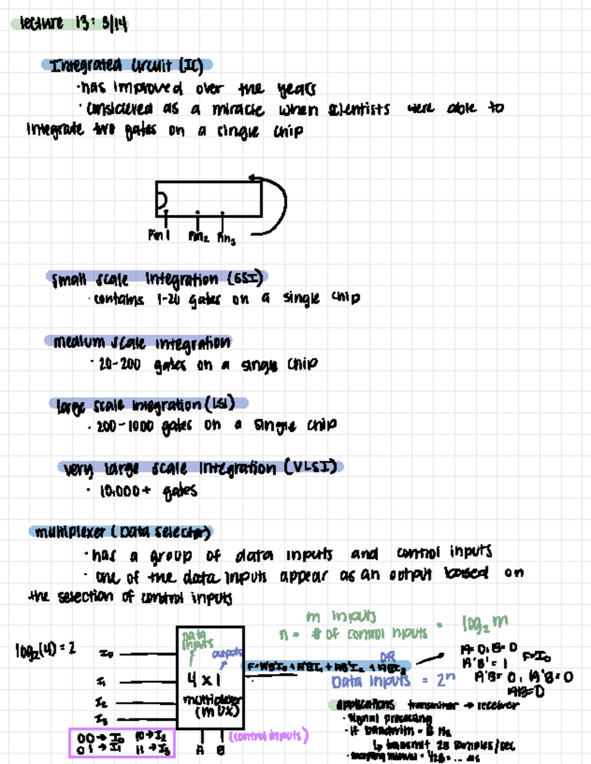 Lecture 17 - DIGITAL CIRCUITS/LOGIC DESIGN - lecture 13 : 3114 ...