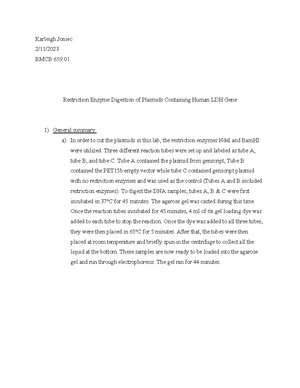 Biochem Lab Report on PH - Ariana Clough TA Biochemistry Lab 9 ...