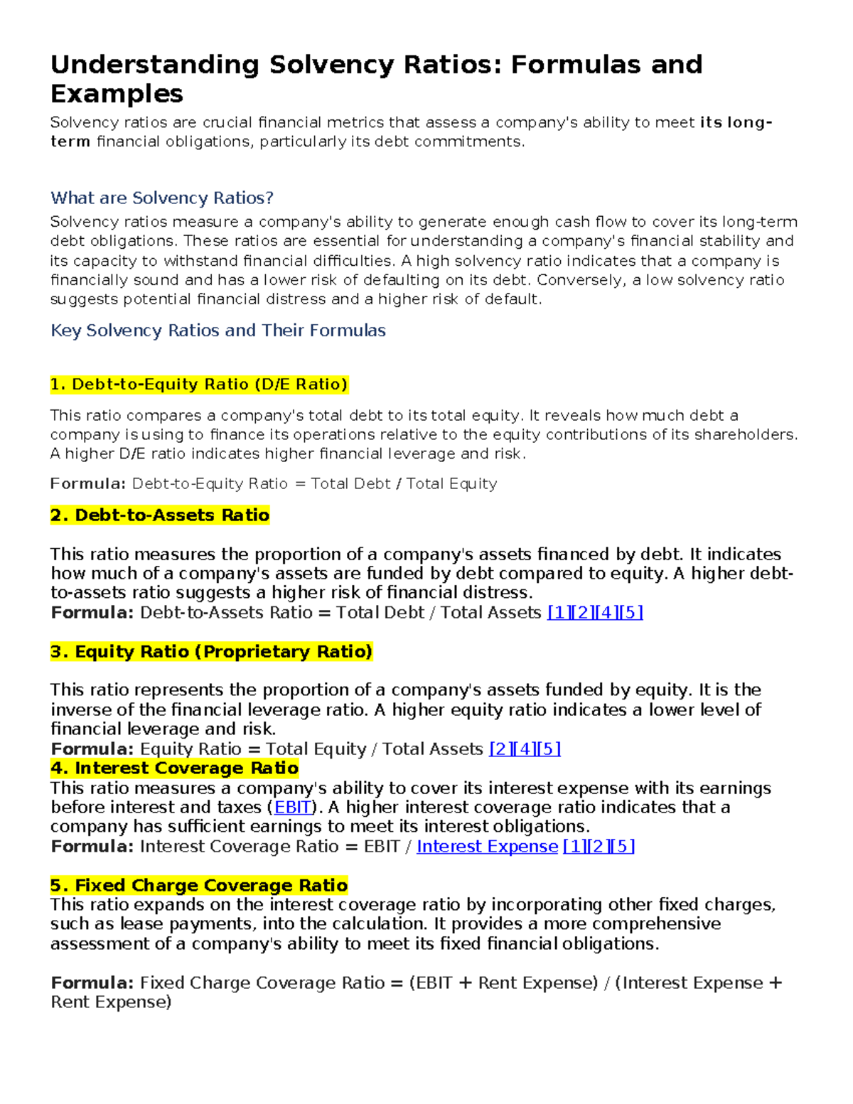 Understanding-Solvency-Ratios Liquidy - Understanding Solvency Ratios ...
