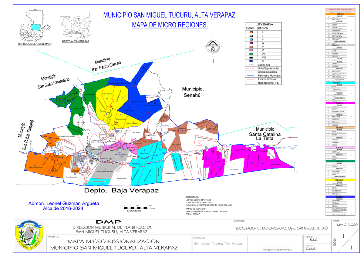 29A MAPA DE Micro Regiones Tucuru - Municipio. Aldea Canaán El Tambayal Aldea La Libertad 2000 ...