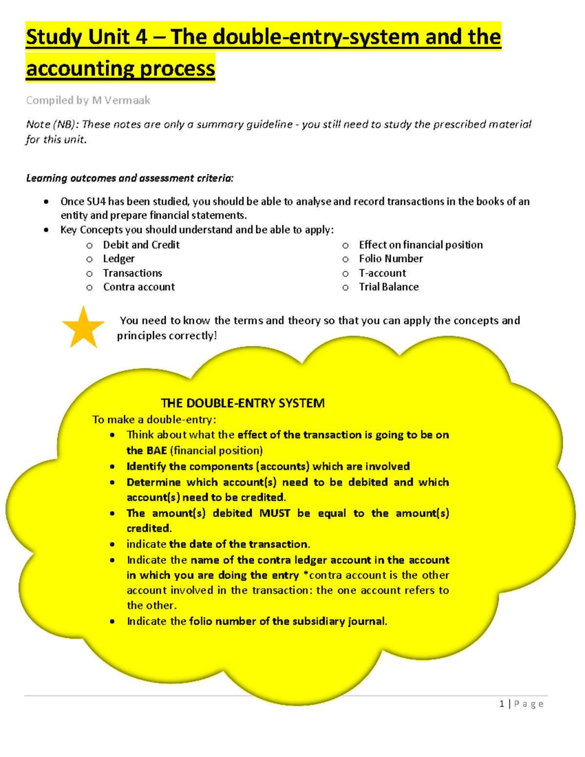 Summary Notes SU4 436046378556 d4d50e0e1670012 da036 - Study Unit 4 ...