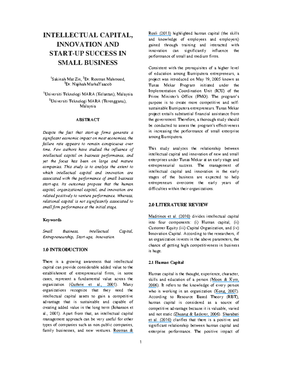 Intellectual Capital Innovation and Star - INTELLECTUAL CAPITAL ...