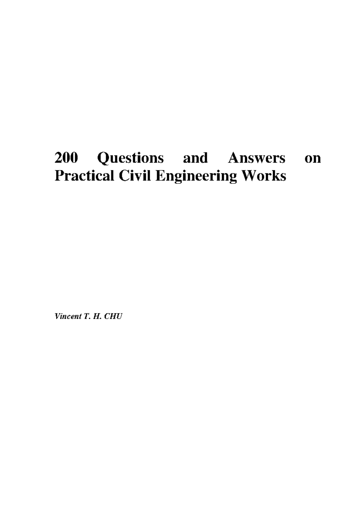 201 Practical questions answers in Civl Enginnering - 200 Questions and Answers on Practical ...