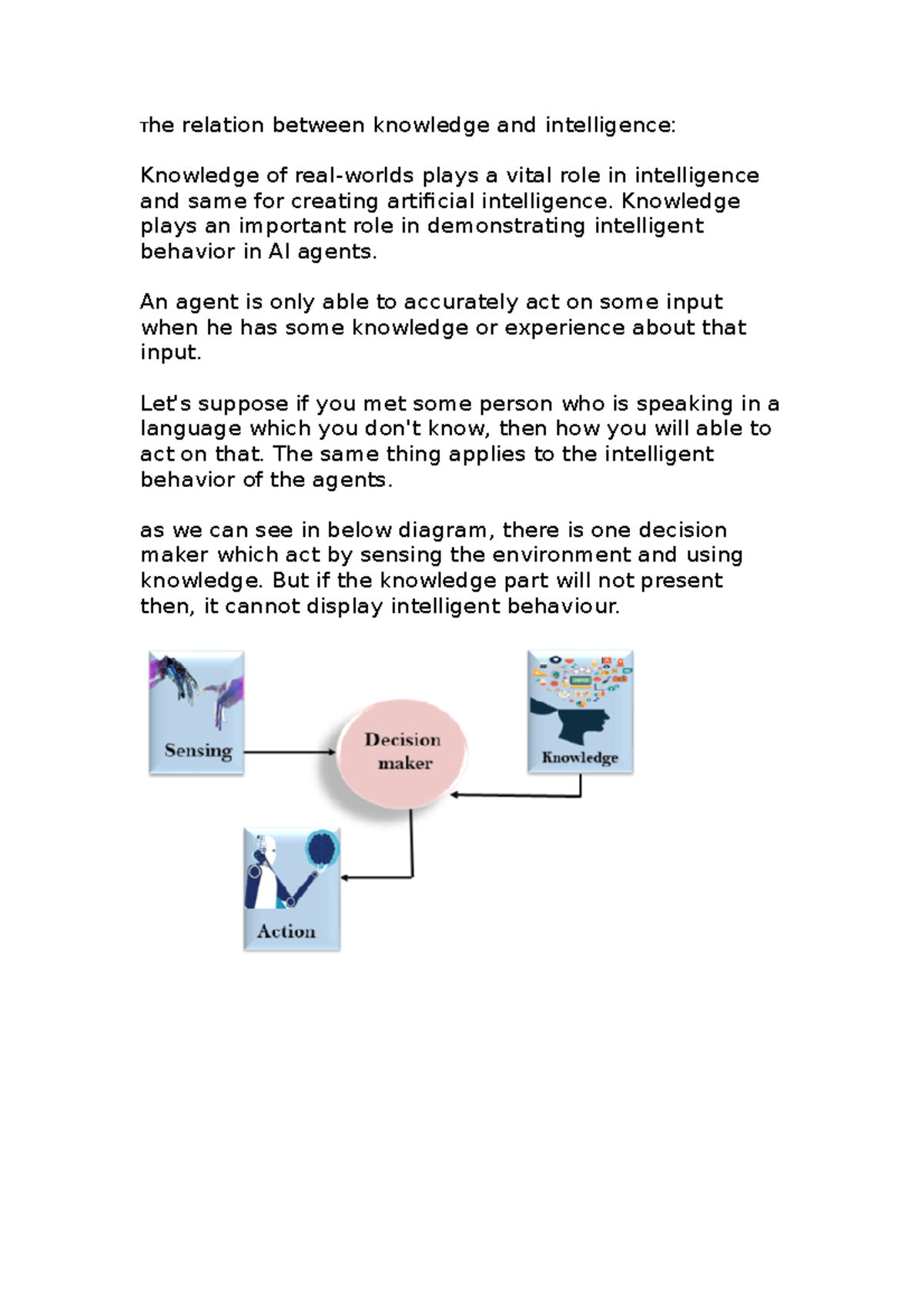 Kr1 - relation between knowledge and intelligence in brief - The ...