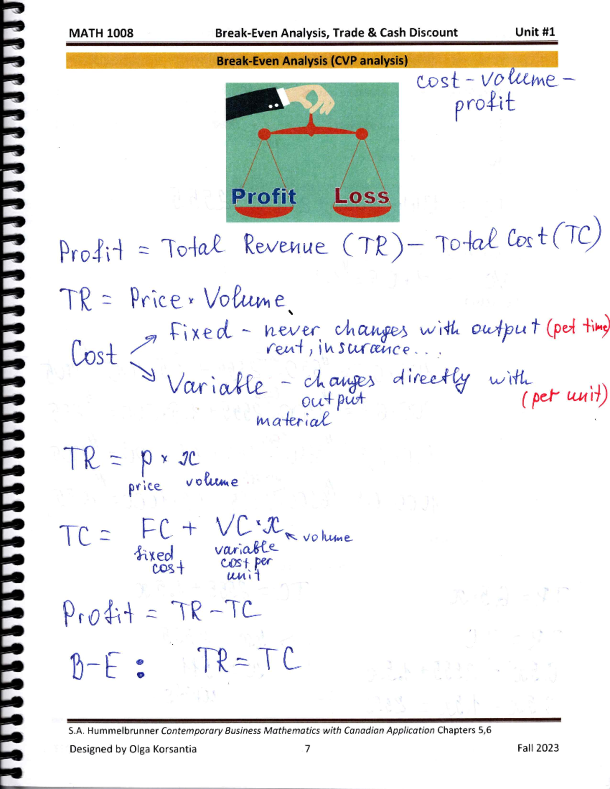 1008week01-02 f23 class notes - MATH 1095 - Studocu