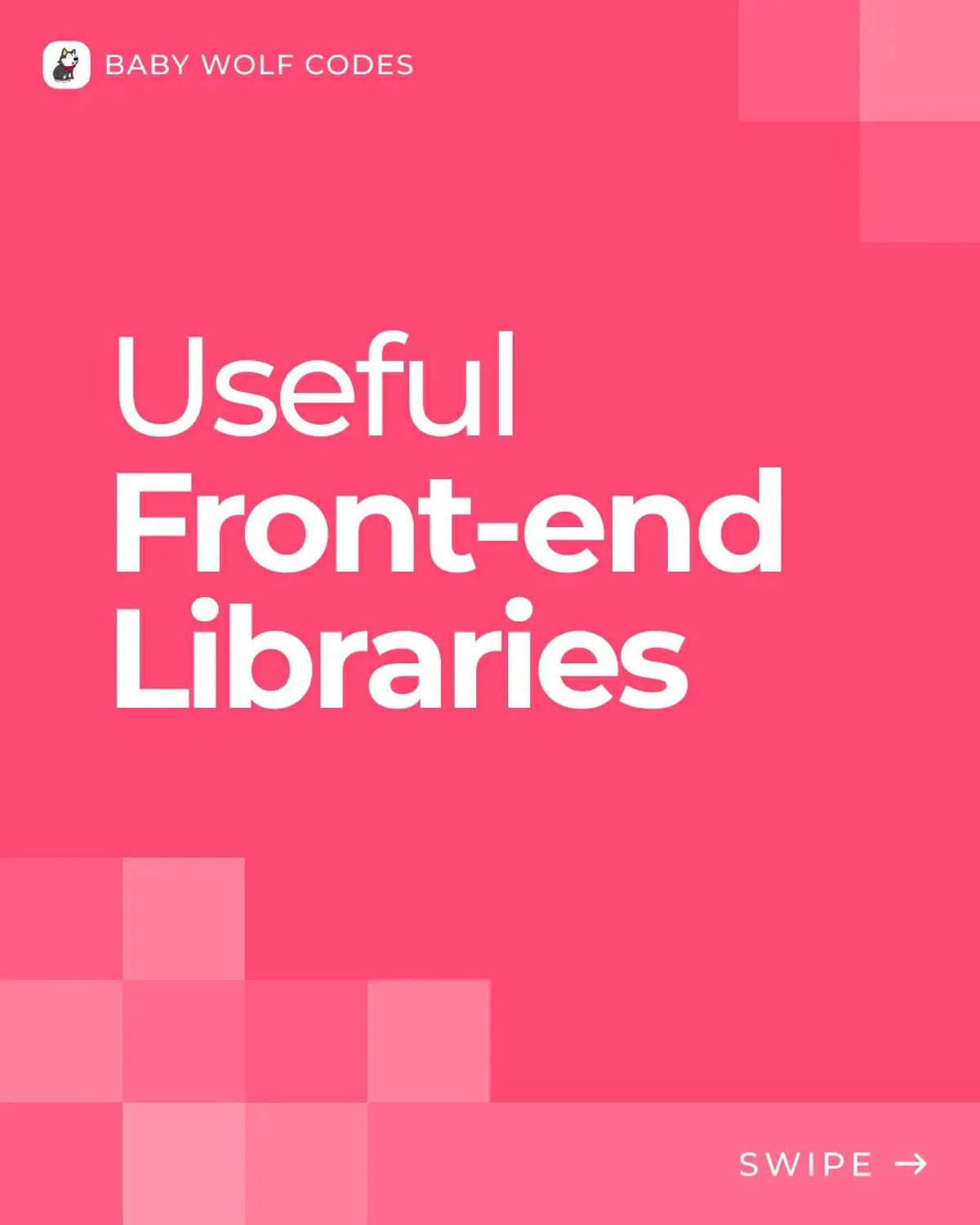 Useful Libraries for frontend 🔥 PDF - web development - Studocu