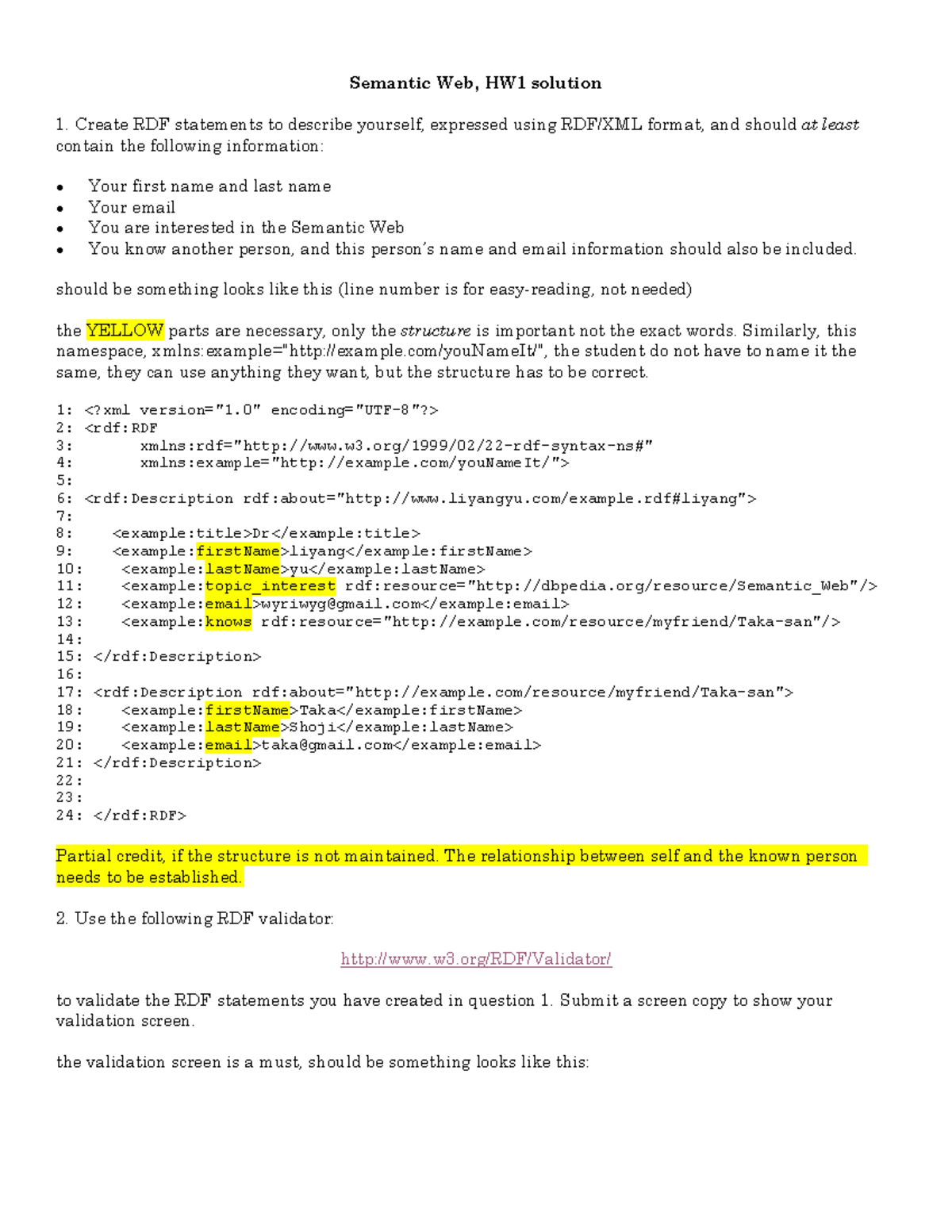 Csc 4750 Assignment 1 Solution Semantic Web Hw1 Solution 1 Create