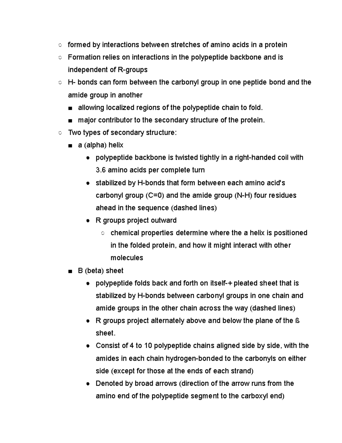 Tertiary Structure - Studocu