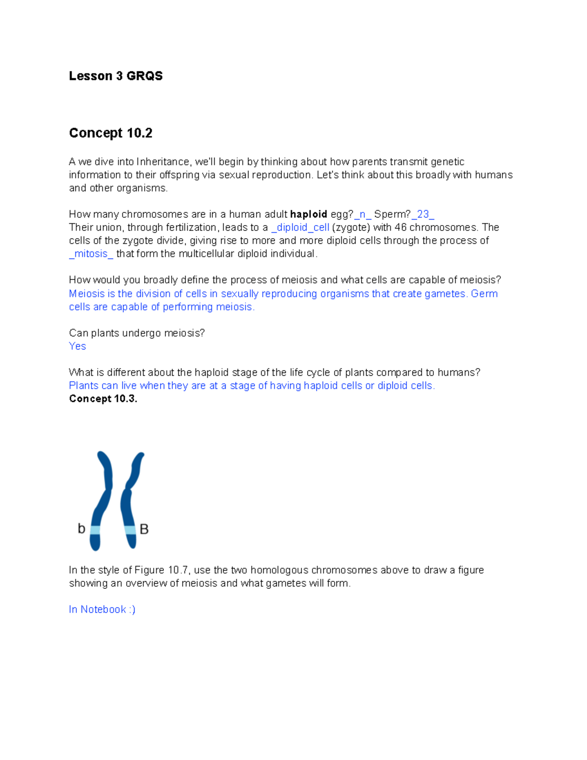 Lesson 3 GRQ - Lesson 3 GRQS Concept 10. A we dive into Inheritance, we ...