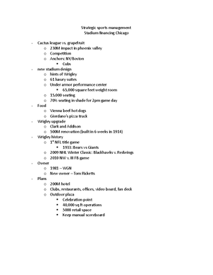 Strategic Sports Management 2 - Strategic Sports Management Finance and ...