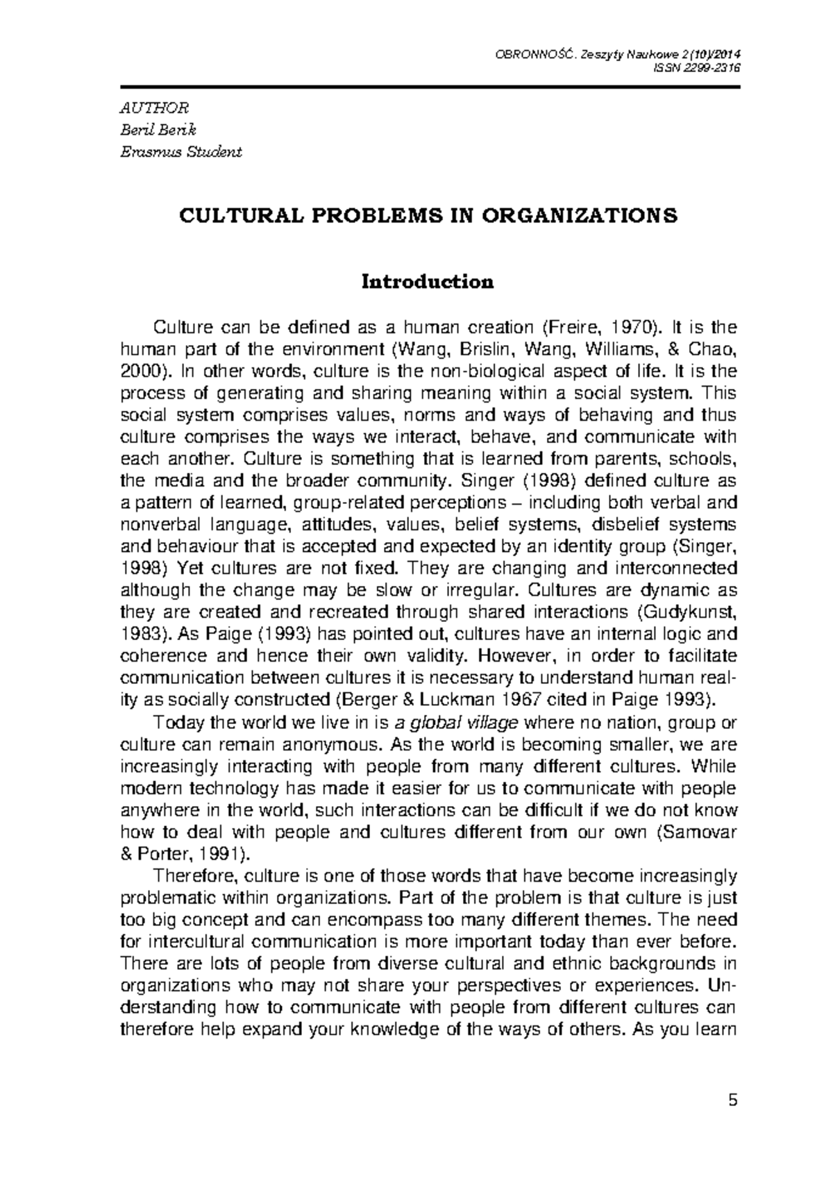 Cultural Problems IN Organizations - Cultural problems in organizations ...