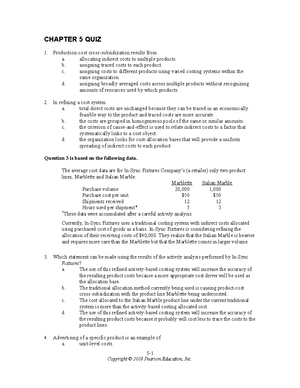 Ch 6 Hpracticequiz with solution - CHAPTER 6 QUIZ Budgeting is the ...