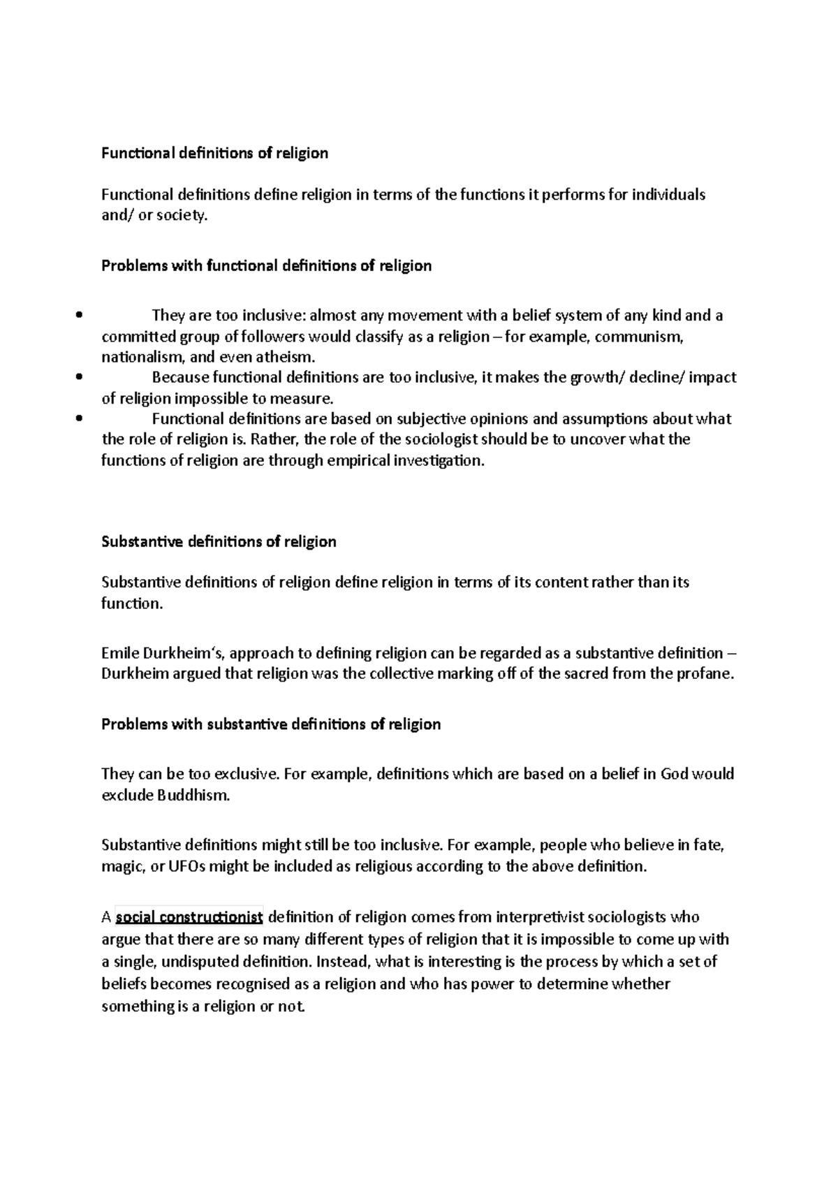 Functional definitions of religion - Functional definitions of religion ...