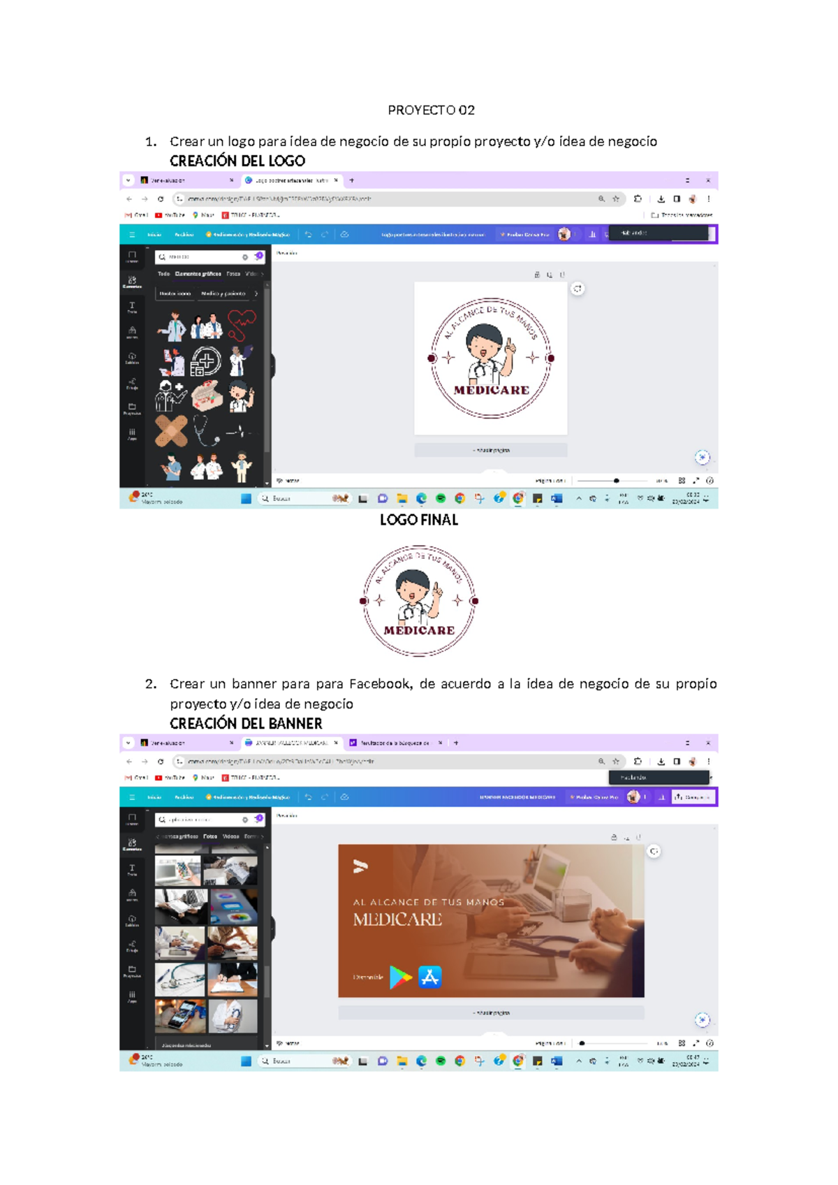 Proyecto 2 - PROYECTO 02 Crear un logo para idea de negocio de su ...